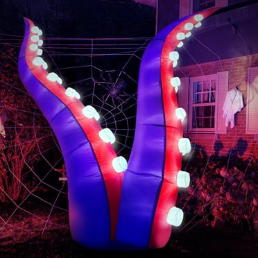 DeeKom 6FT Inflatables Decorations with 36 LEDs, Blow up Octopus ...