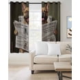 Abstract Dogs Blackout Curtains for Bedroom/Living Room, Thermal ...