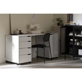 South Shore Portable Crea Sewing Craft Table with Storage Drawers on ...