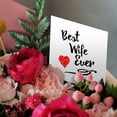 3drose, Best Wife Ever- Typographic Design with Red Swirly Heart, 6 ...