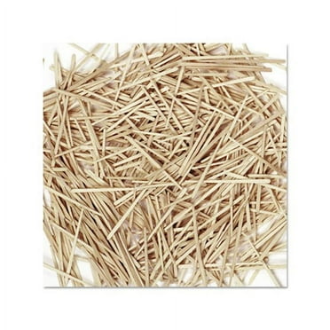 Natural Wooden Flat Toothpicks - 2500 per pack, 6 packs - Walmart.com