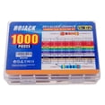 1000 Pcs 25 Values Resistor Kit 1 Ohm-1M Ohm with 5% 1/2W Carbon Film ...