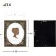 AELS 8x10 Inch Vintage Black Picture Frame, Elegant Antique Photo ...