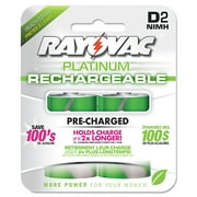 Rayovac Recharge Plus NiMH Batteries, D, 2/Pack - Walmart.com - Walmart.com
