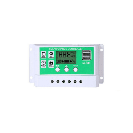 10a Solar Charge Controller, Solar Panel Controller 12v/24v Adjustable ...