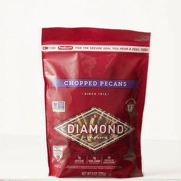 Diamond of California Diamond Pecan Chopped 8 oz (Pack of 5) - Walmart.com