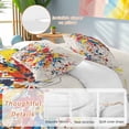 Ballerina Comforter Set Full Size, Colorful Dress Dynamic Splashes Soft ...