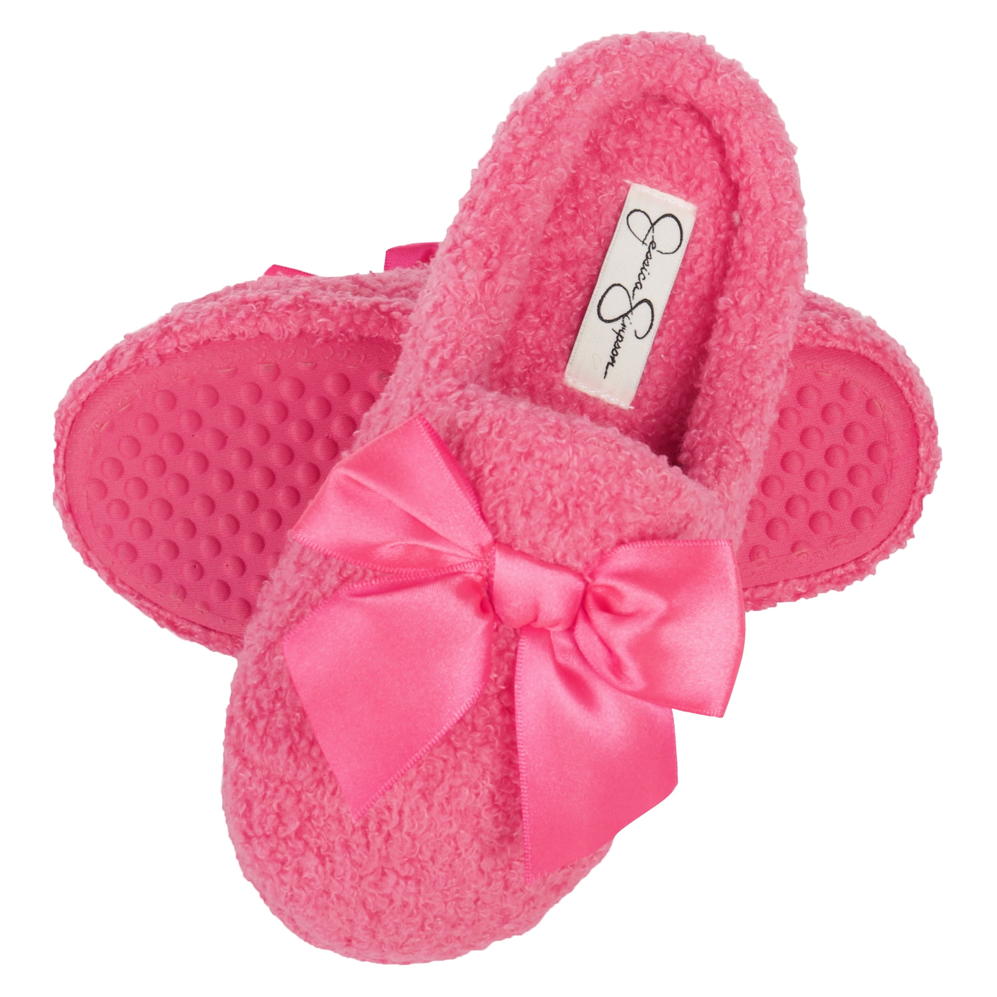 Jessica Simpson Girls Slip-On Clogs - Fuzzy Comfy Warm Memory Foam ...