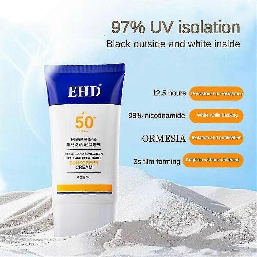 Protector solar Ehd FPS 50 crema protectora solar ligera y transpirable ...