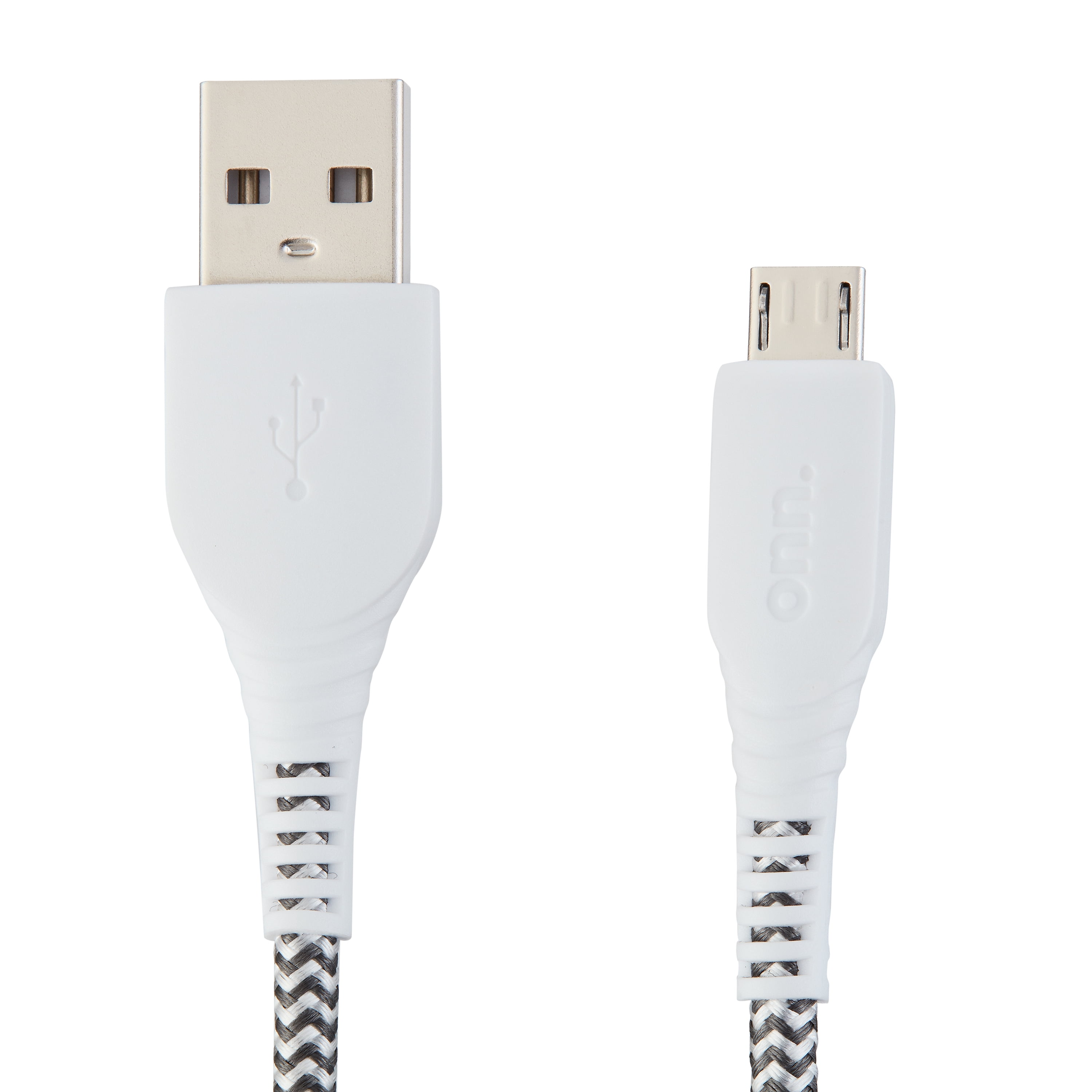 onn. 6' Braided Micro-USB to USB Cable, White - Walmart.com - Walmart.com onn. 6' Braided Micro-USB to USB Cable, White - Walmart.com - Walmart.com