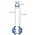 2000lbs Capacity Chain Drum Lifter Vertical Hoist Self Locking Drum ...