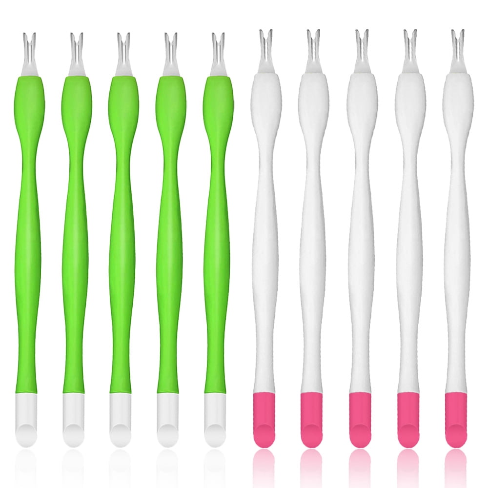 10pcs Stainless steel Cuticle Trimmer,Plastic handle and silicone tail ...