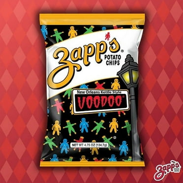 Zapp's Voodoo New Orleans Kettle Style Potato Chips, Gluten-Free, 4.75 ...