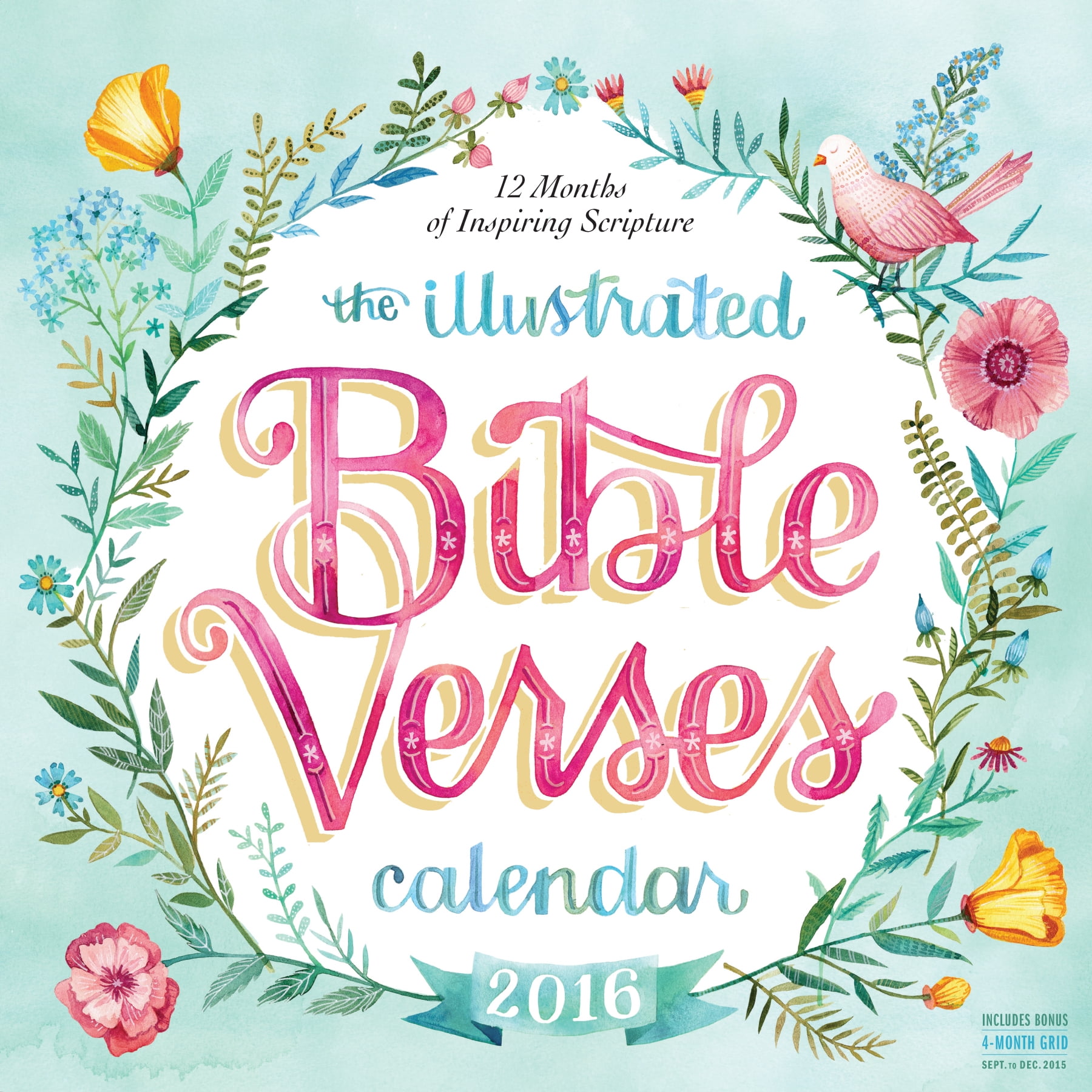 The Illustrated Bible Verses Wall Calendar 2016 (Calendar) - Walmart.com