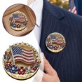 250th Anniversary Brooch 1776-2026, American Flag Lapel Pin for Men ...