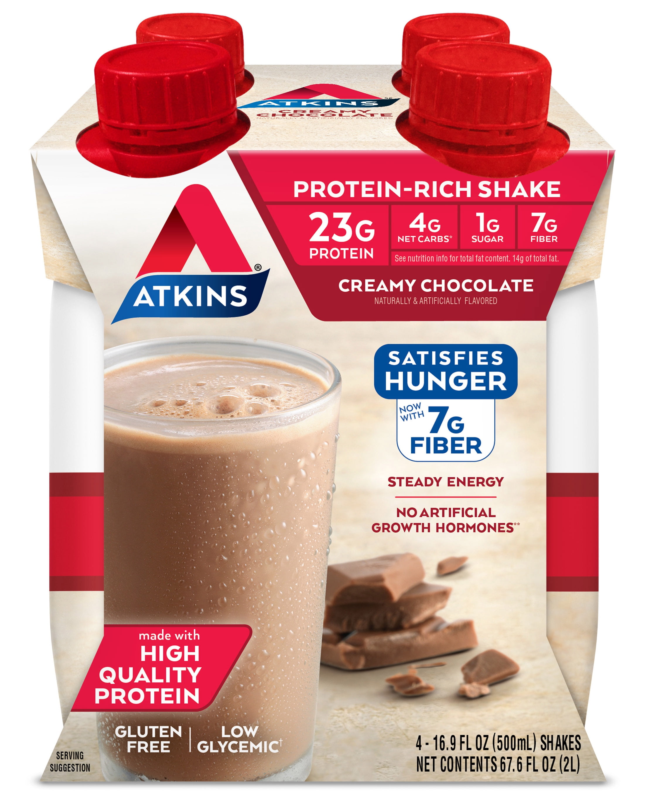 Atkins Meal Size Protein Rich Shake Creamy Chocolate Keto Friendly 4