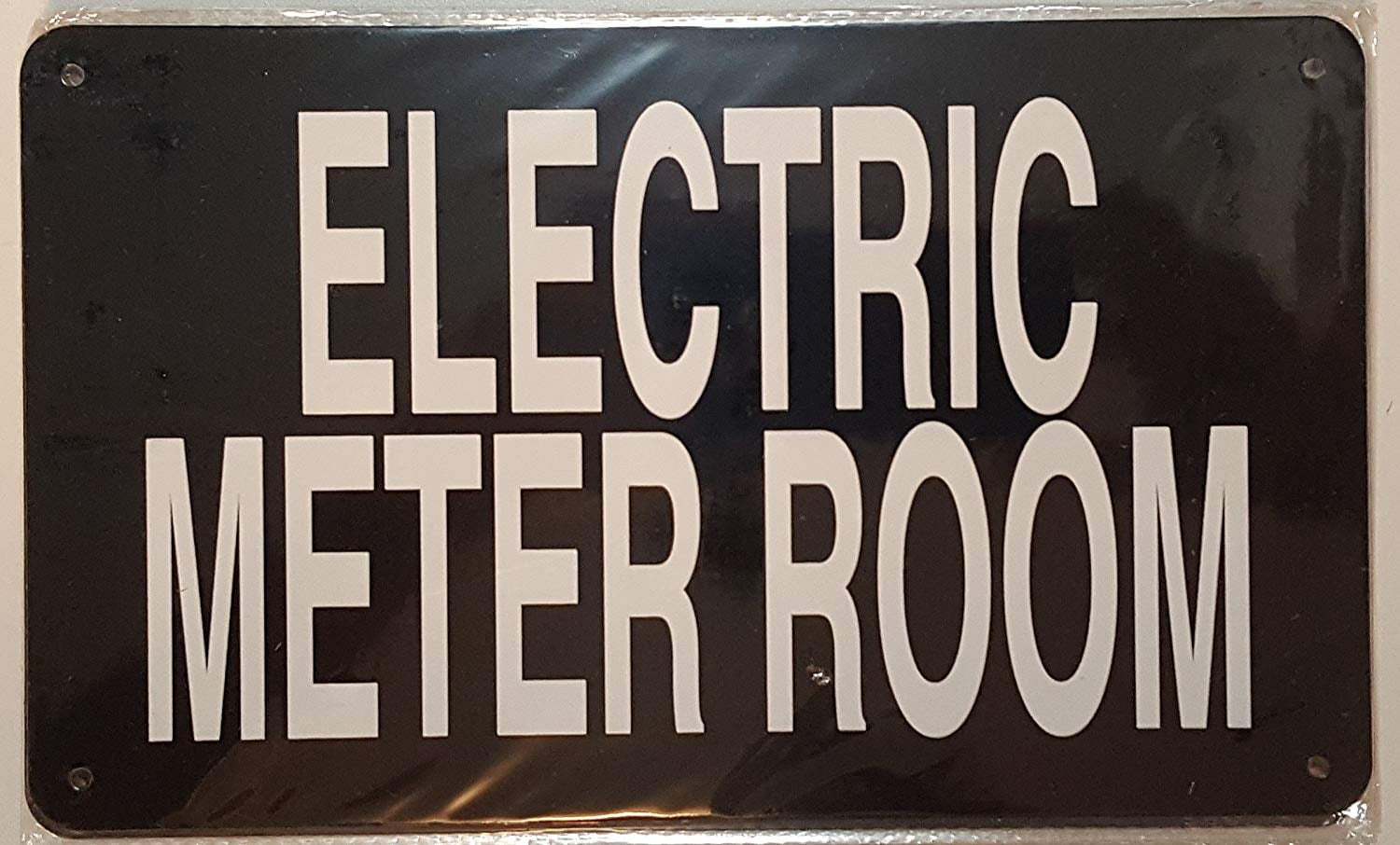 ELECTRIC METER ROOM SIGN (BLACK 6x10 Aluminium rust free) - Walmart.com
