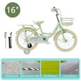 16/18 Inch Bike Kids Bicycle with Basket, Girls Bikes Ages 5-10, Kids Bicycles with Front and ...
