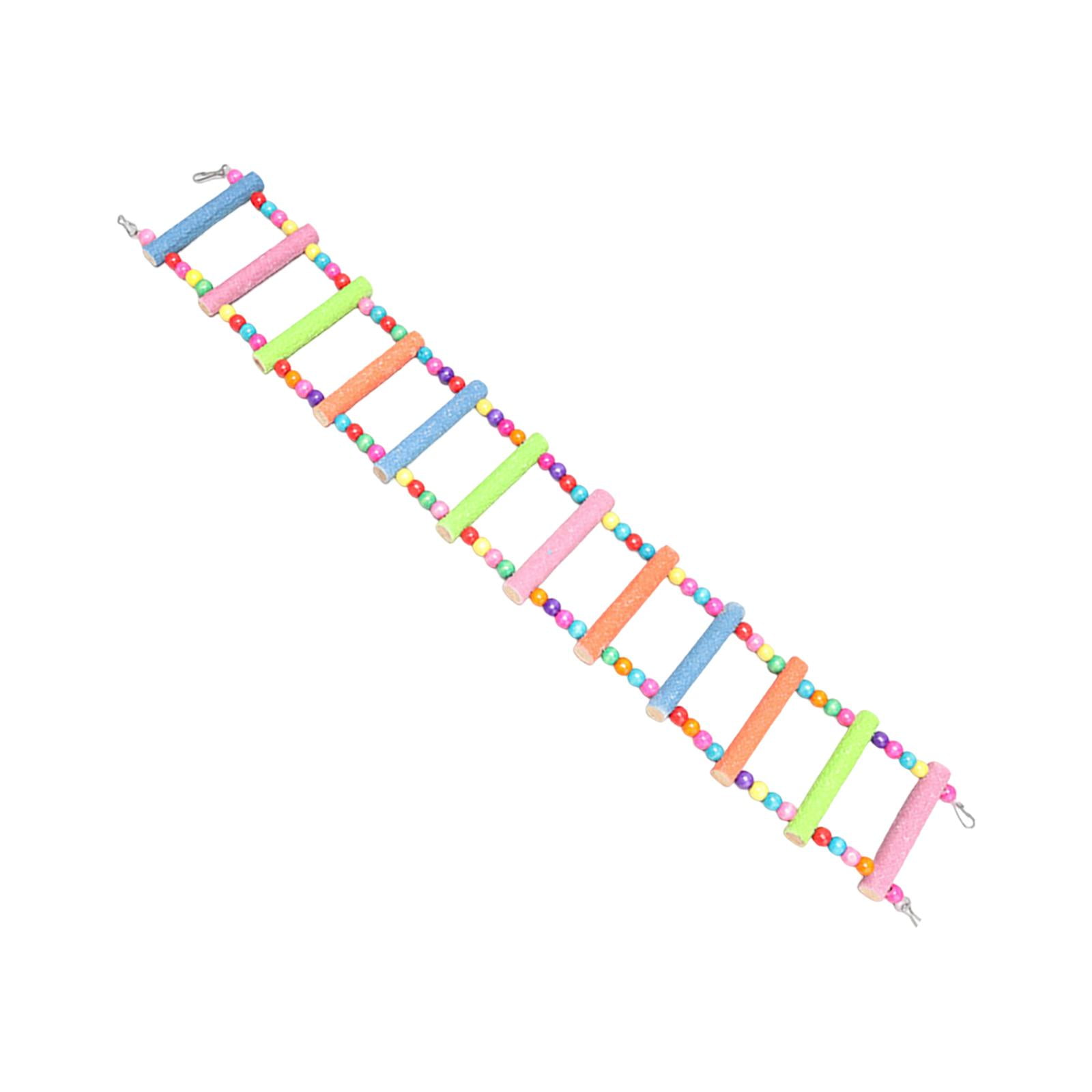 Bird Cage Ladder, Wood Stand Parrot Chew Toy Playstand, Durable Wood ...