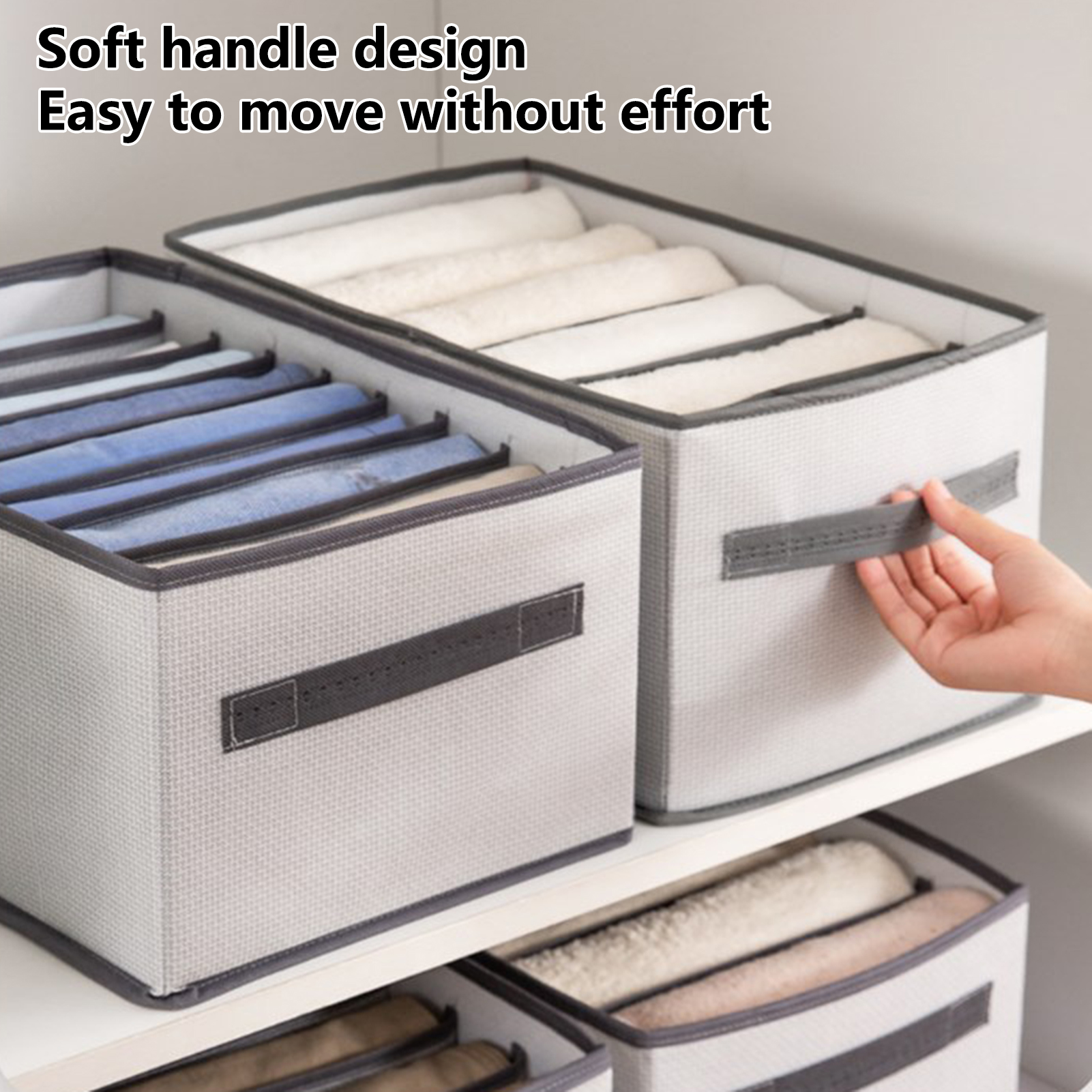 Hesroicy Pants Storage Box Large, Foldable, Portable, and Reusable ...