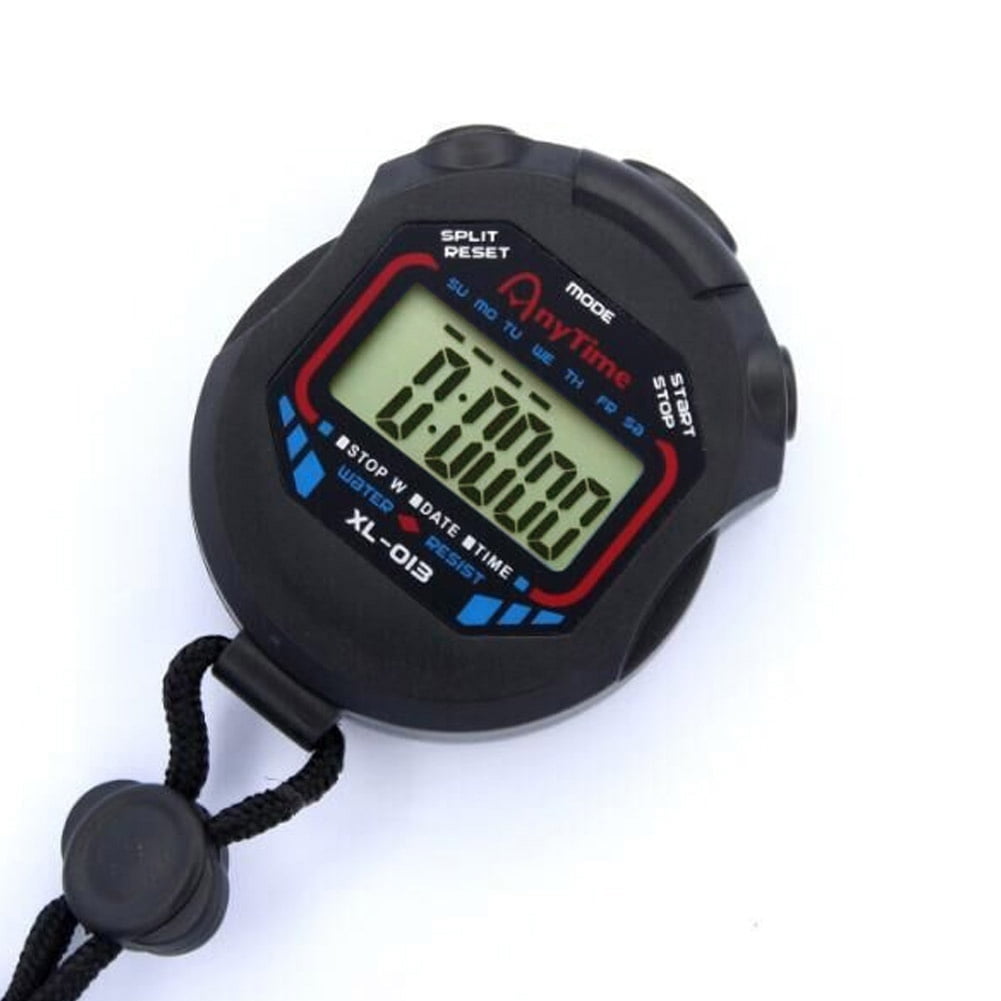 Wanwan Digital Handheld LCD Chronograph Sports Stopwatch Timer Stop ...