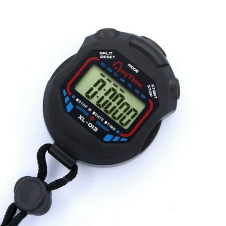 Trayknick Digital Handheld LCD Chronograph Sports Stopwatch Timer Stop ...