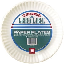 "Nature's Own 100% Paper Plates, 6"", microwave safe, 100 Ct ...