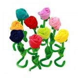 Plush Flower Bendable Stems Colorful Flowers Plush Toy Durable Plush ...