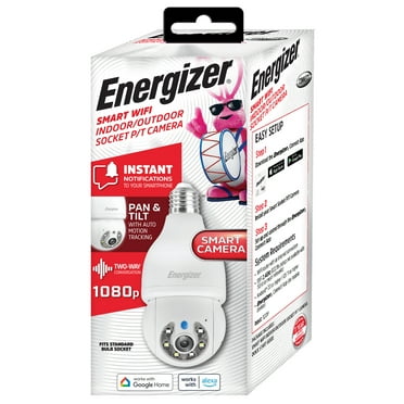 Energizer Connect WI-FI Smart Indoor Pan & Tilt Camera Home Security ...