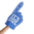 2 Pack Blue Foam Fingers #1, It's Goin' Down for Sports Fan Accessories ...