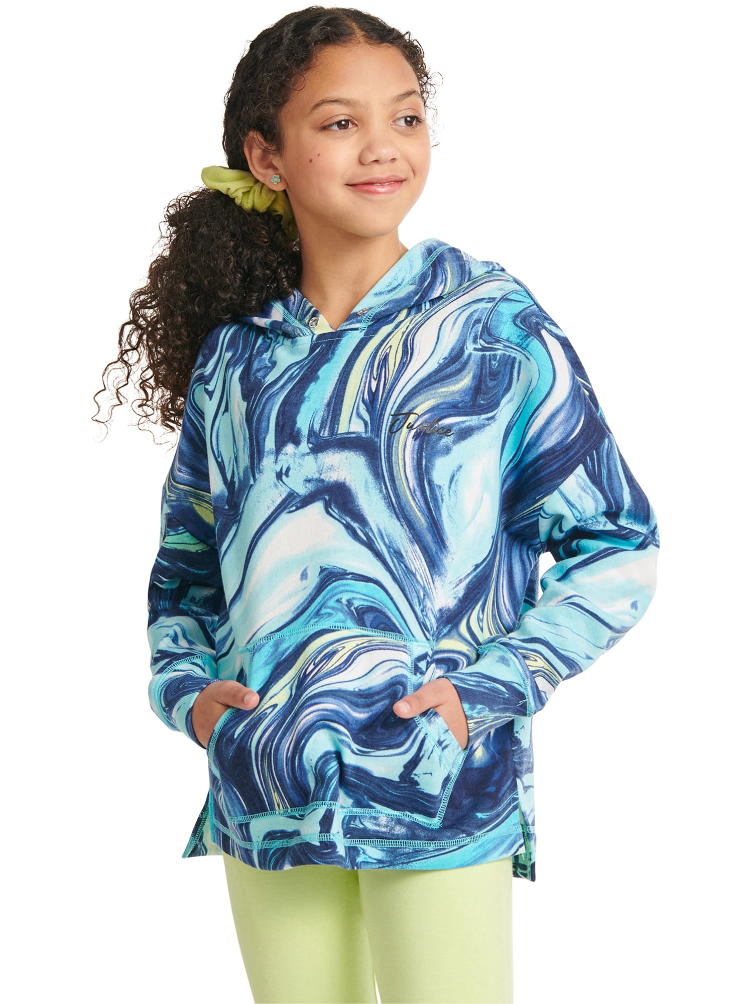 Justice Girls Marbled Sweatshirt, Sizes XS-XLP - Walmart.com