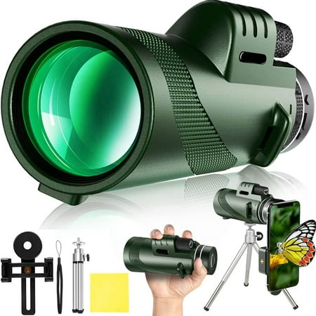 , 40X60 Monoculars High power monoculars for adults with phone adapter ...