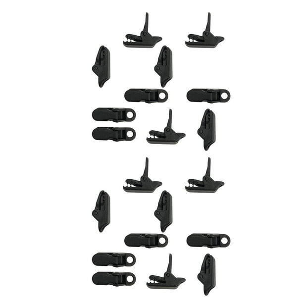2x 10Pcs Tent Clips Tarp Clips Fixed Clips Heavy Duty Lock Grips ...