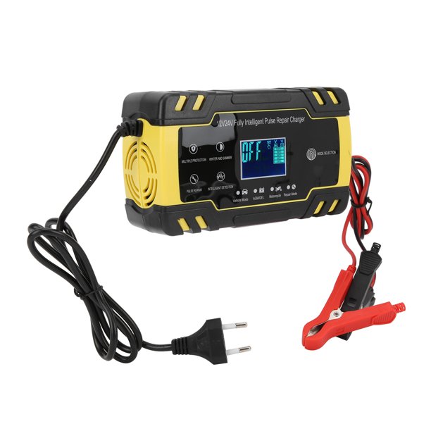 Battery Boosters 12V/24V Smart Battery Charger Automatic Charging Pulse ...