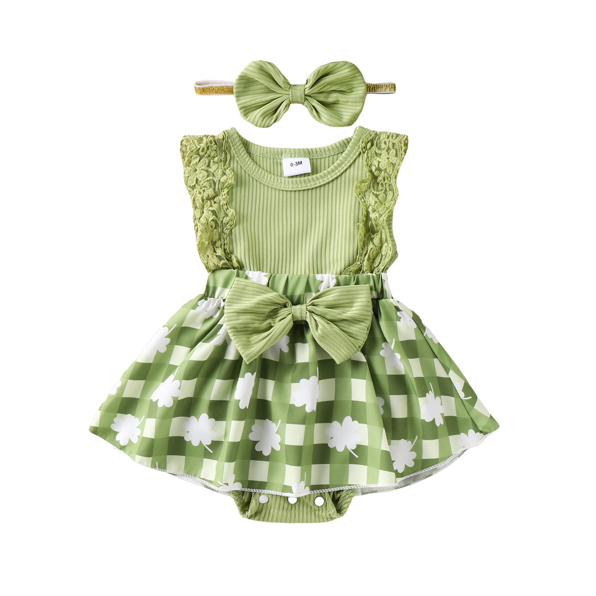 Click here for Boiiwant Infant Girl Romper Dress Newborn Irish Fe... prices