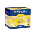 Verbatim DVD+RW 4.7GB 4X Branded Surface - 10pk Jewel Case, Blank Recordable Discs, 2hr Max ...