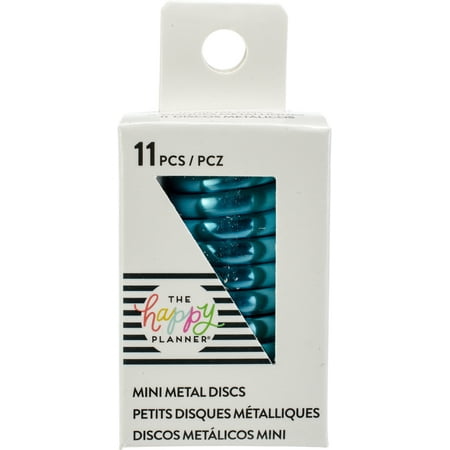 Happy Planner Mini Metal Expander Discs 11/Pkg-Teal - Walmart.com