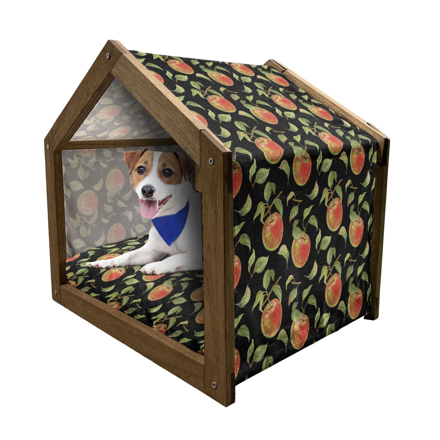 Fruits Pet House, Hand Drawn Detailed Illustration of Branches of Apple ...