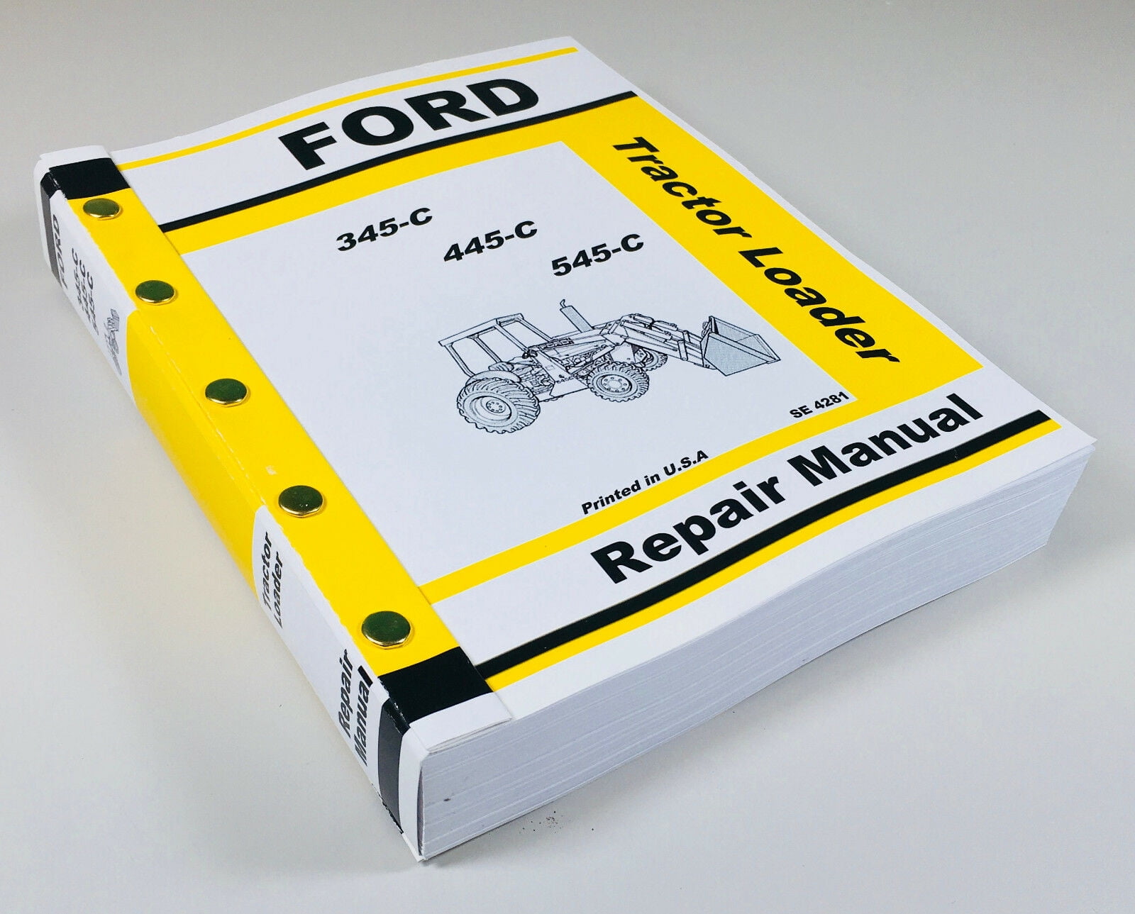 Ford 345C 445C 545C Tractor Loader Service Repair Manual Shop Book Ovhl ...