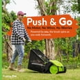 GreenSweep PickUp Pro 2 Leaf & Lawn Sweeper, Push Powered Manual Yard ...