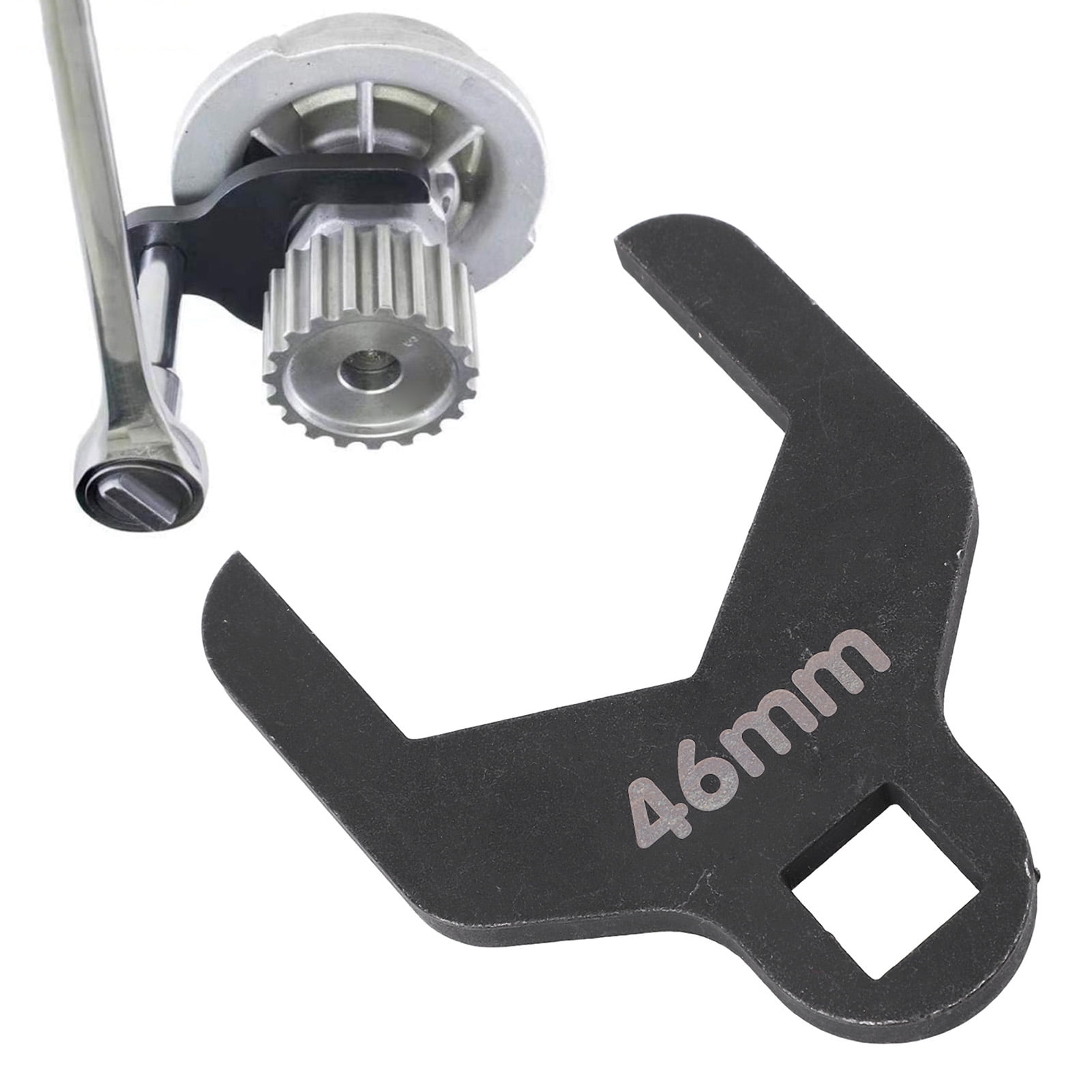 Timing Belt Tension Spanner, Black Coating 46mm Water Pump Wrench Short ...