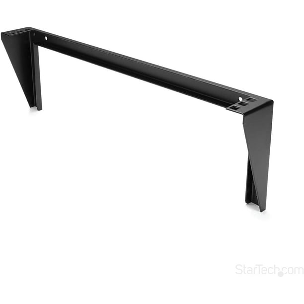 StarTech 1U Wall Mount Patch Panel Bracket – 19 in – Steel - Vertical Mounting Bracket for ...
