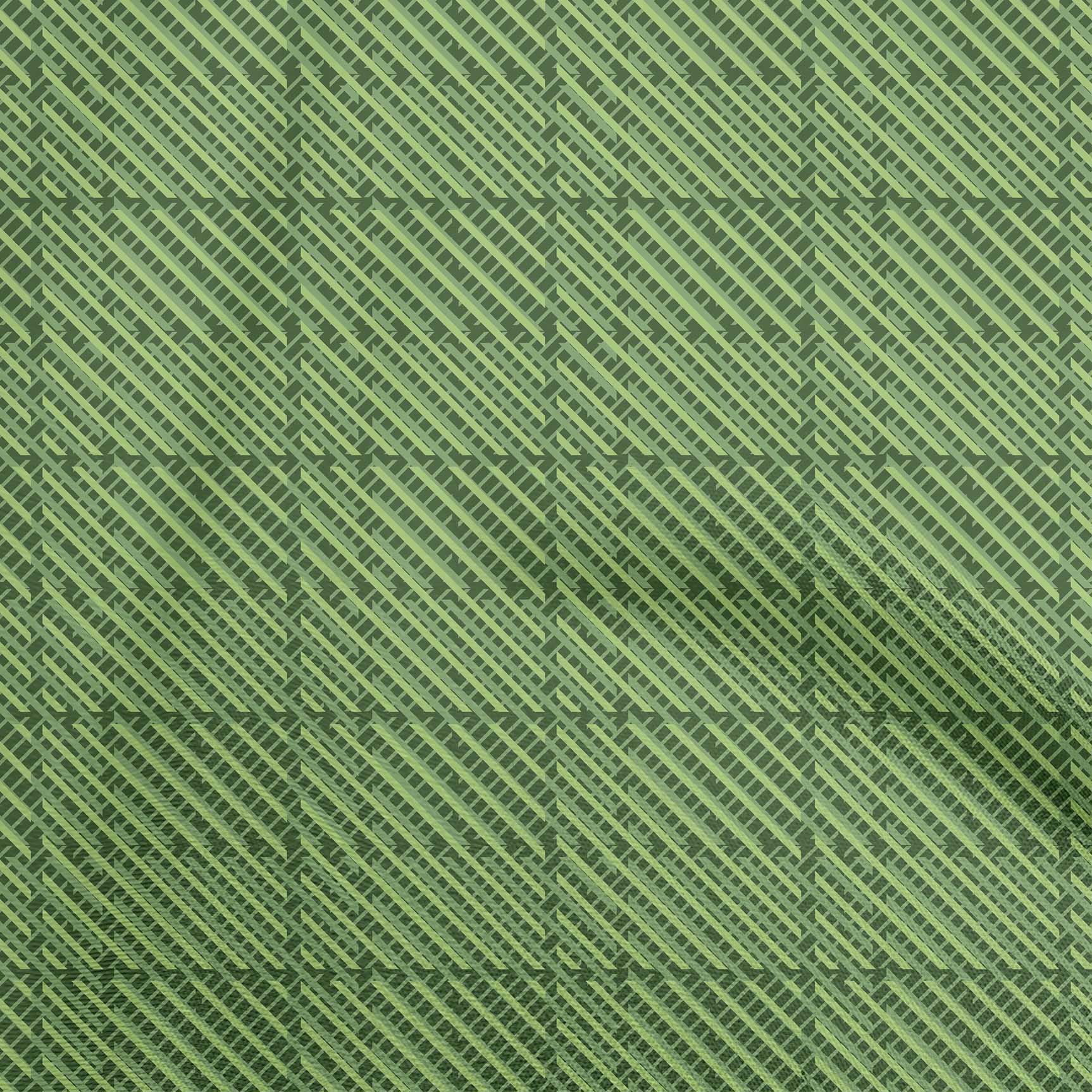 oneOone Silk Tabby Green Fabric Diagonal Dress Material Fabric Print ...