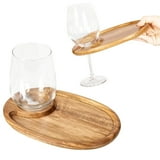 Wine Appetizer Plates, Cocktail Plate with Glass Holder, Cheese Board ...