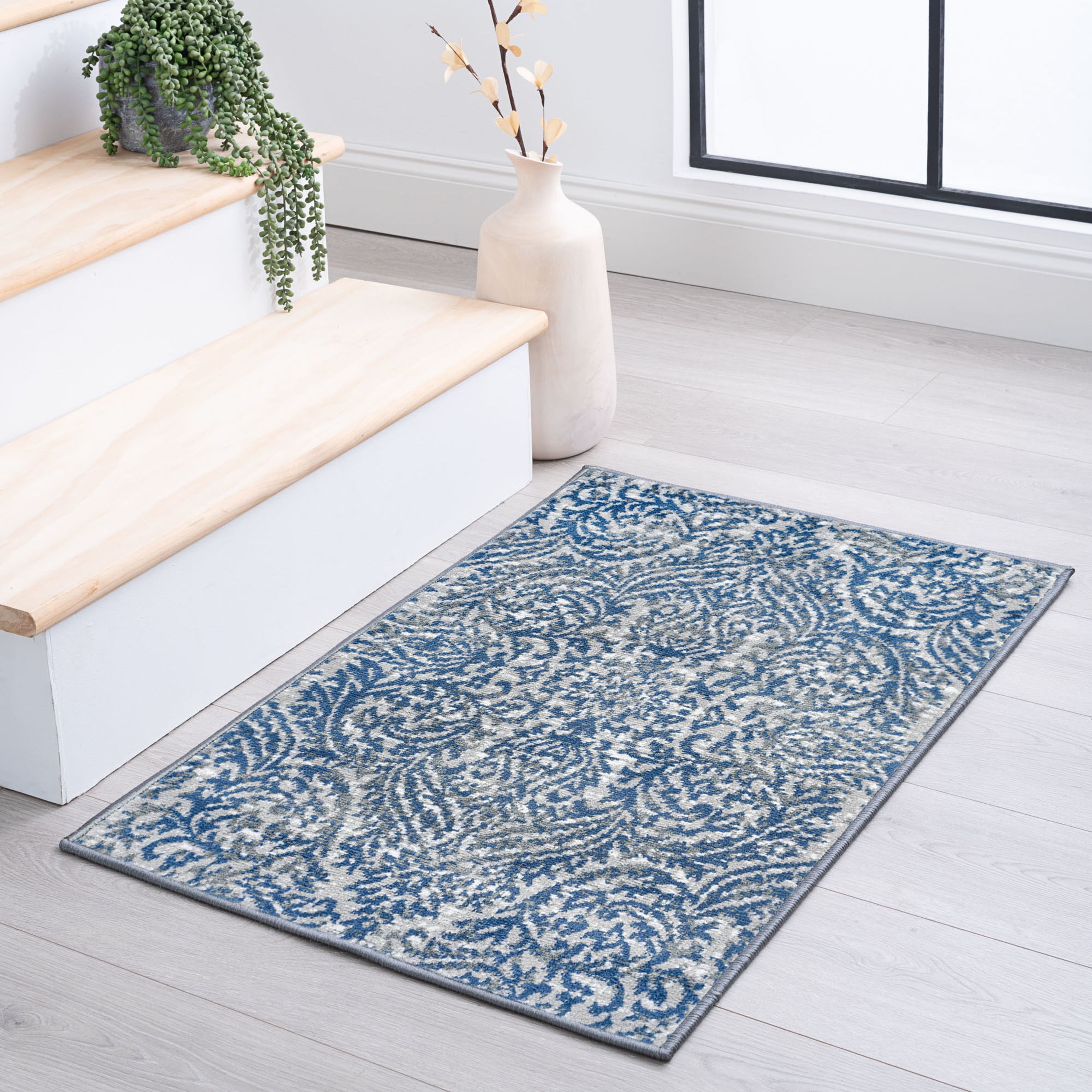 Traditional 2x3 Area Rug (2' x 3') Oriental Dark Gray Indoor Scatter ...