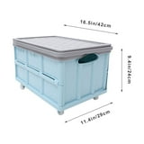 2 Count 60 Gallon Storage Container Garbage Can Trunk Shopping Blue ...