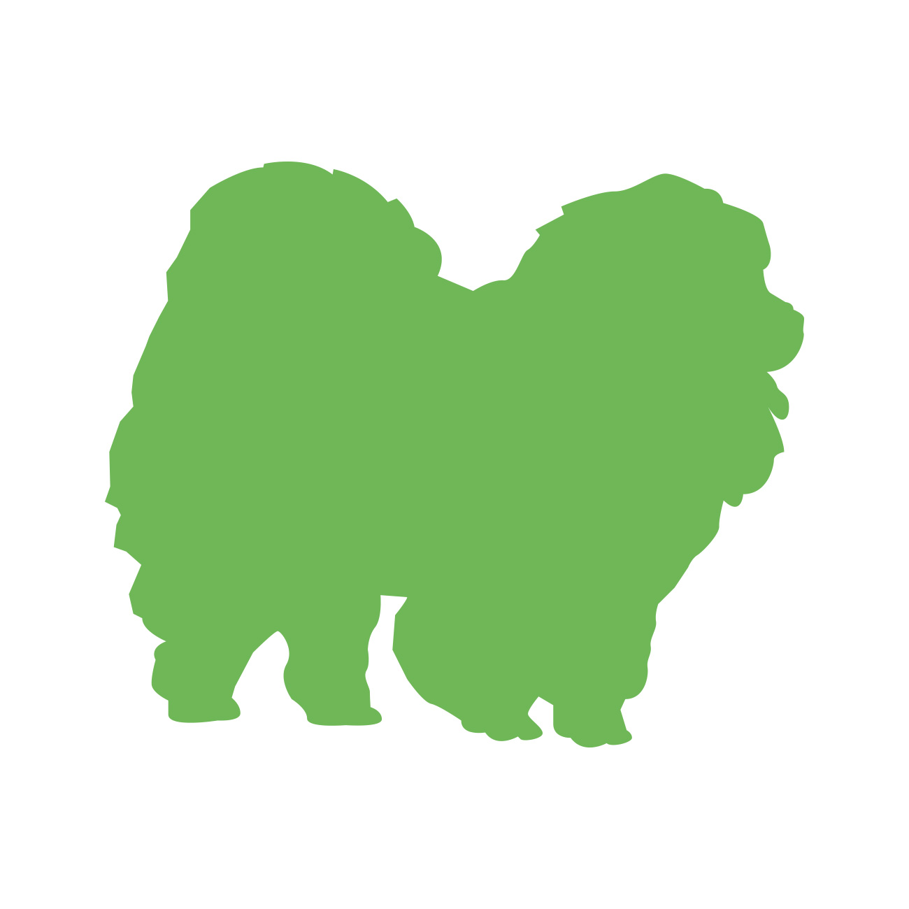 Chow Chow Sticker Decal Die Cut - Self Adhesive Vinyl - Weatherproof ...