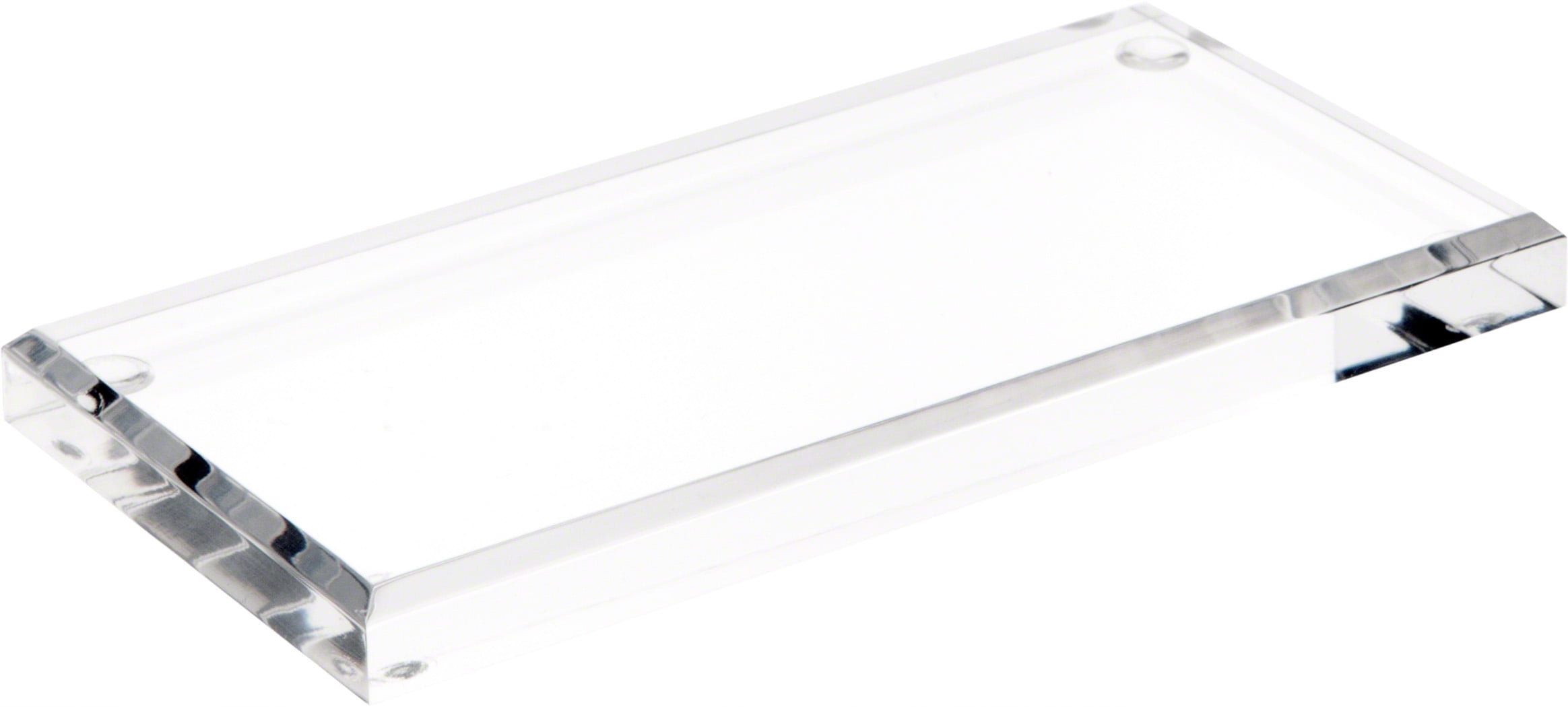 Plymor Clear Acrylic Rectangular Beveled Display Base 6 W X 3 D X 0 