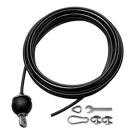 Steel Wire Rope String Dia 5M Rope Cable Eyelets Home LAT Pulldown ...