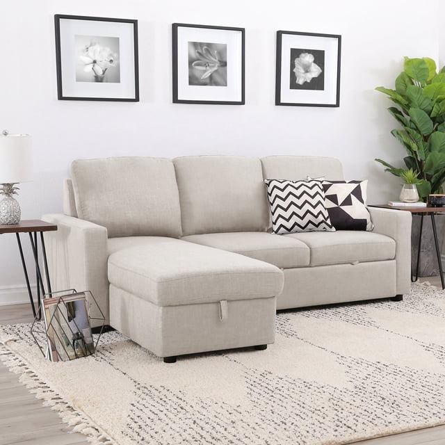 Hamilton Reversible Storage Sectional With Pullout Bed